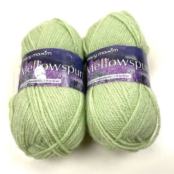Mellowspun | Office | Mary Maxim Mellowspun 60 Spring Green Yarn 2 ...